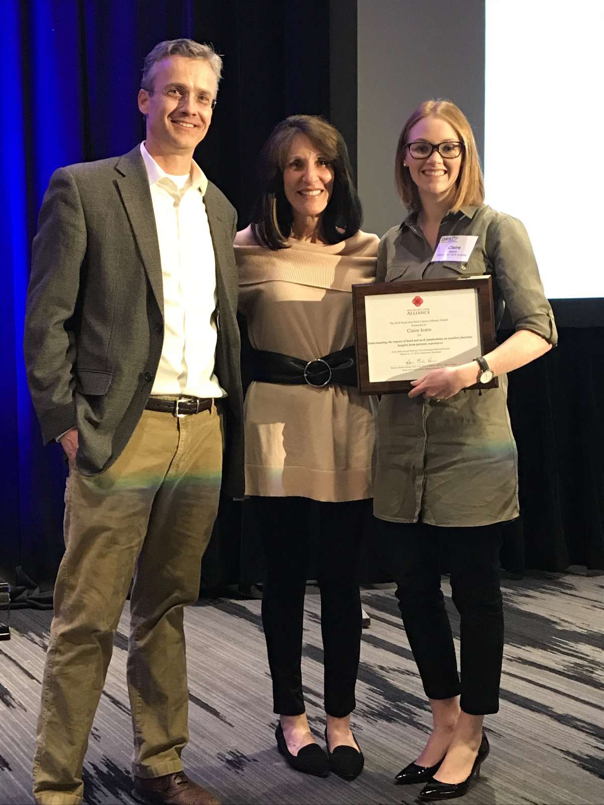 Dr. Martin-Harris Presented award at the Dysphagia Research Society ...